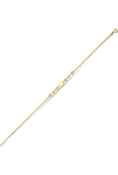 ÇGK KUYUMCULUK Kalp Altın Bileklik