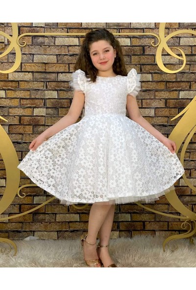 Perinin Dolabı Koordine Güpürlü Elbise