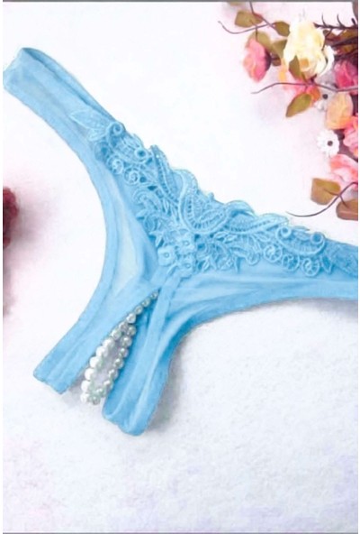 Özel Bölgesi Açık Incili Külot Mavi - 1124.1364.