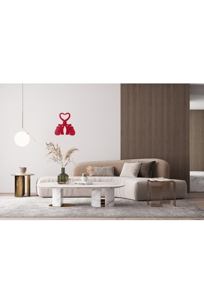 Ikili Kalp Fil Duvar Dekoru