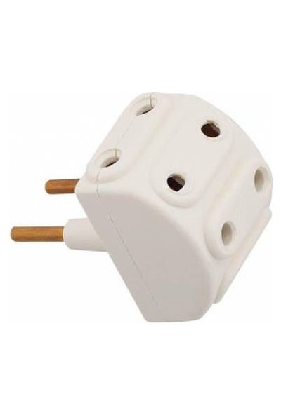 Merve 5li Fişli Grup Priz Yuvarlak