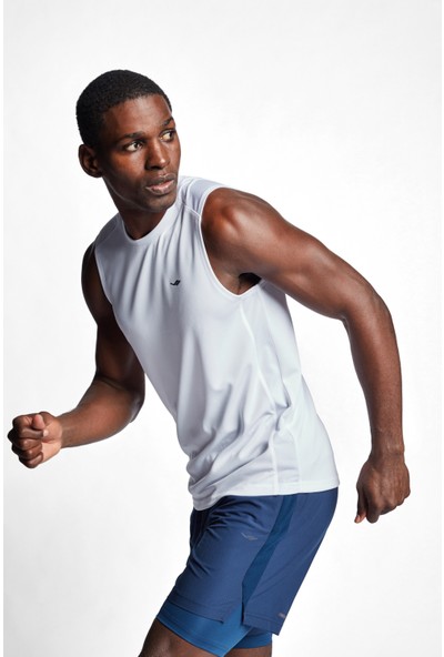 Lescon Beyaz Erkek Koşu Atlet 22B-1014