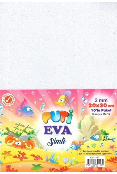 Puti A4 Klasik Eva 10'lu Karışık