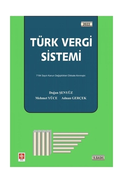 Ekin Yayınevi Türk Vergi Sistemi – Doğan Şenyüz