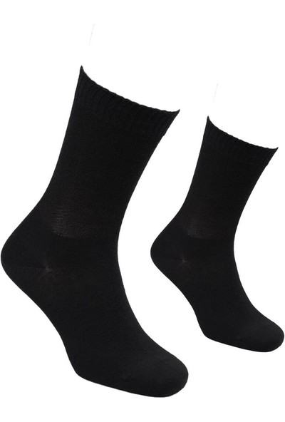 Pro Diyabetik Dikişsiz Erkek Penye Çorap 16308 | Siyah