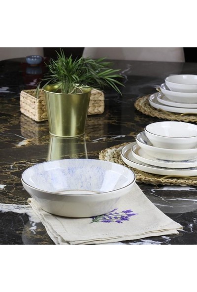 Glore Istanbul Mavi Kuş Salata Kasesi 24 cm