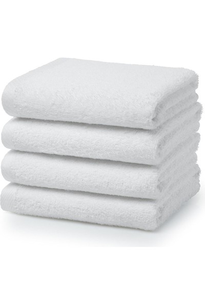 Regule Otel Tekstil El Yüz Baş Pamuk Havlusu 4 Adet 50X90 cm - Beyaz