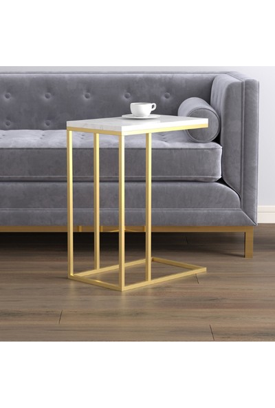 Doffo Leyni Metal Gold Yan C Sehpa Doffo Leyni Metal Gold Yan C Sehpa