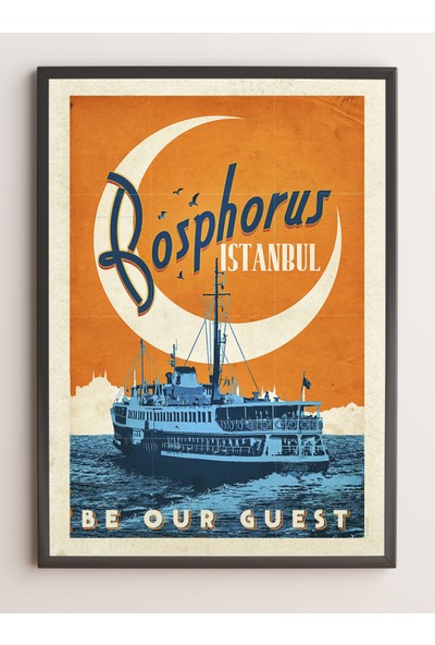 Duo Shop Şehir Poster Bosphorus Istanbul Poster - Yüksek Çözünürlük Hd Duvar Posteri - Çerçevesiz