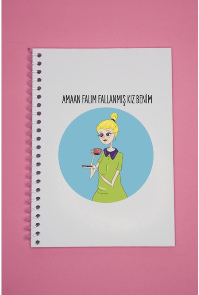 Evrem Yayıncılık Aman Falım Fallanmış Kız Benim Not Defteri 120 Sayfa