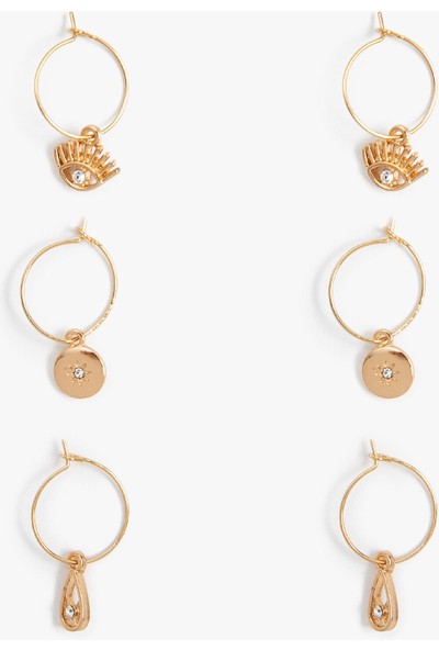 Koton Taş Detaylı Küpe