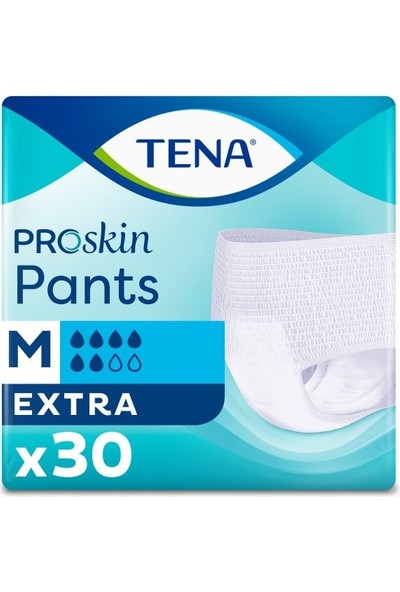 Tena Proskin Pants Extra Emici Külot, Orta Boy (M), 6 Damla, 30'Lu Paket Tena Proskin Pants Extra Emici Külot, Orta Boy (M), 6 Damla, 30'Lu Paket