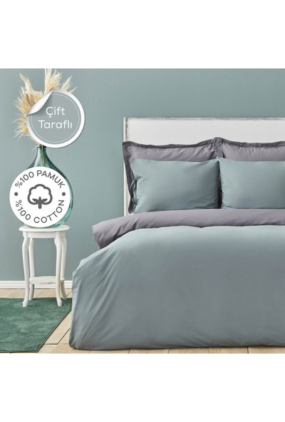 Karaca Home Basic Petrol Antrasit %100 Pamuk Çift Taraflı Çift Kişilik Nevresim Takımı Karaca Home Basic Petrol Antrasit %100 Pamuk Çift Taraflı Çift Kişilik Nevresim Takımı