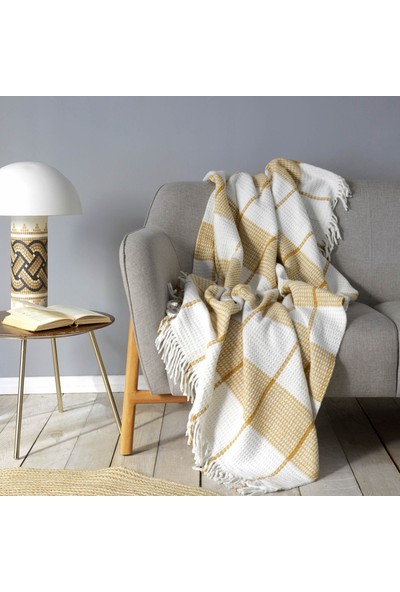 Karaca Home Carmen Hardal Waffle Pamuk Throw Tv Battaniyesi Karaca Home Carmen Hardal Waffle Pamuk Throw Tv Battaniyesi