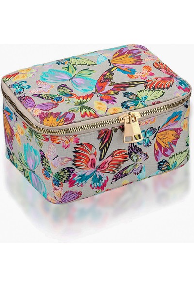 Vivion Zigzag Makyaj Çantası Makyaj Malzeme Çantası