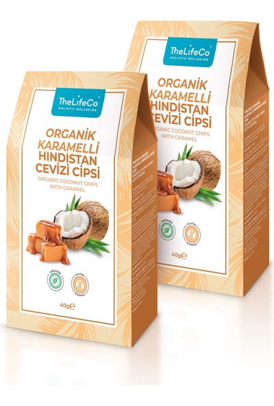 TheLifeCo 2'li Thelifeco Karamelli Hindistan Cevizi Cipsi 40 gr