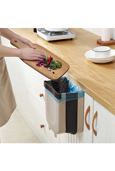 Mercan MRC-1288 Katlanır Çöp Kovası Kahve Mercan MRC-1288 Katlanır Çöp Kovası Kahve
