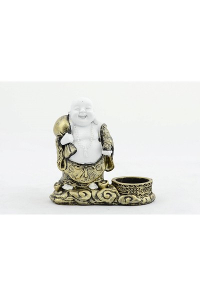 Polyester Meditasyon Buda Mumluk Dekoratif Hediyelik