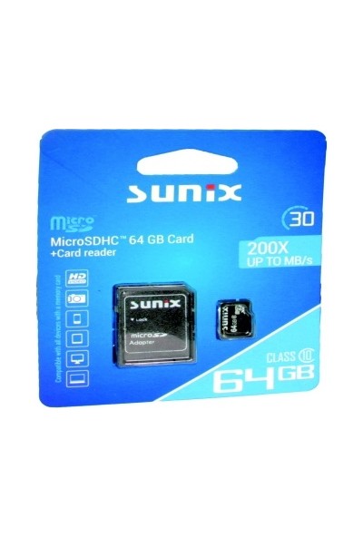 Sunix 64 GB Hafıza Kartı Sunix 64 GB Hafıza Kartı