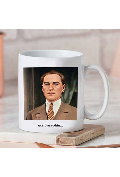 Kişiye Özel Atatürk Portreli Kupa Bardak Kişiye Özel Atatürk Portreli Kupa Bardak
