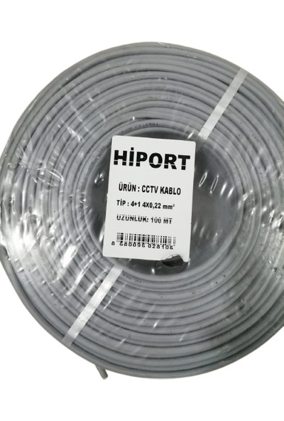 Hiport 4+1 4*0,22 Cctv Kablo 100 Metre Hiport 4+1 4*0,22 Cctv Kablo 100 Metre