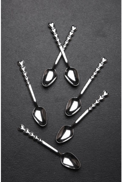 Queens Kitchen 6 Adet Çelik Lüx Çay Kaşığı