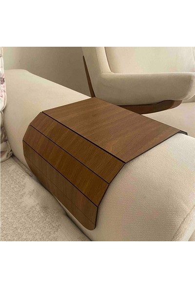 Koltuk Tepsisi Yan Sehpa Tesbih Cevizi 25X45 cm Ortasabit 15,8 cm Amerikan Servisi Koltuk Tepsisi Yan Sehpa Tesbih Cevizi 25X45 cm Ortasabit 15,8 cm Amerikan Servisi