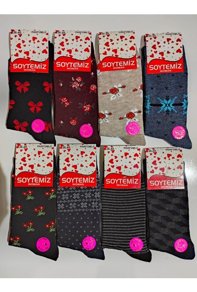 Soytemiz Çorap 8 Çift Bayan Soket Çorap 4 Mevsim