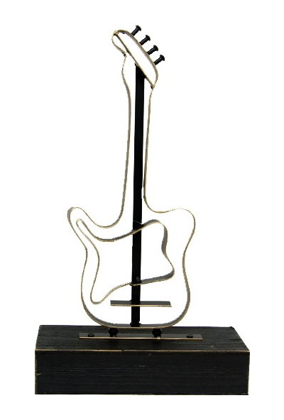 Anka Ahşap Standlı Gitar Biblo Anka Ahşap Standlı Gitar Biblo