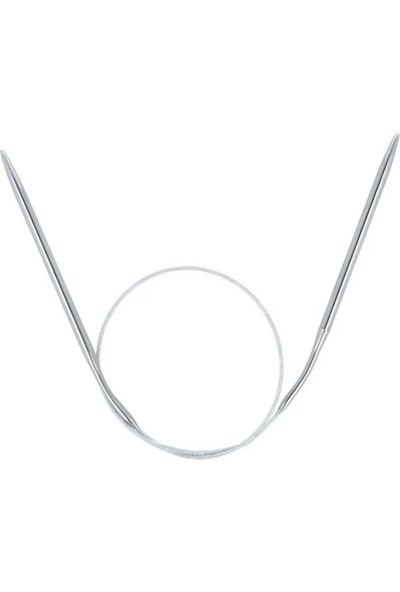 Hobi Lobi Çelik Telli Misinalı Şiş 3.5 mm Titanyum 40 cm