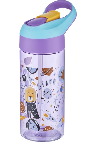 Vagonlife Fiftyfifty 500ML Tritan Kalın Pipetli Çocuk Okul Su Matarası Vagonlife Fiftyfifty 500ML Tritan Kalın Pipetli Çocuk Okul Su Matarası