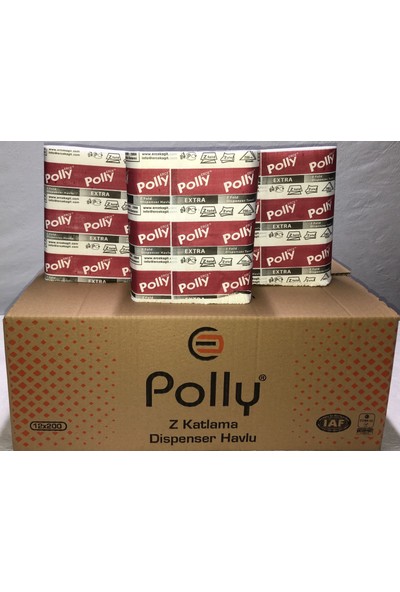 Polly Z Katlama Havlu Peçete 200'LÜ x 12 Polly Z Katlama Havlu Peçete 200'LÜ x 12