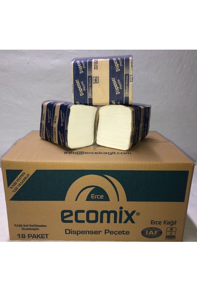 Ecomix Dispenser Peçete 100'LÜ x 18 Ecomix Dispenser Peçete 100'LÜ x 18