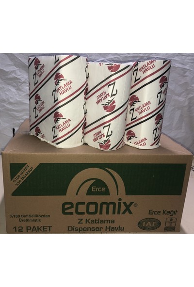 Ecomix Z Katli Havlu 100'LÜ x 12