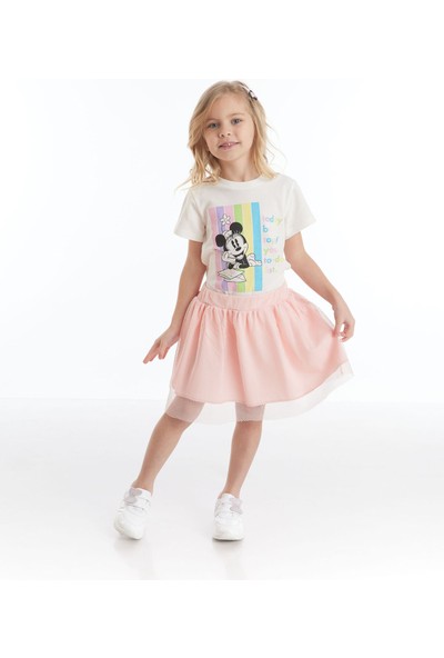 Minnie Mouse Lisanslı Çocuk Etekli Takım 19477 Minnie Mouse Lisanslı Çocuk Etekli Takım 19477