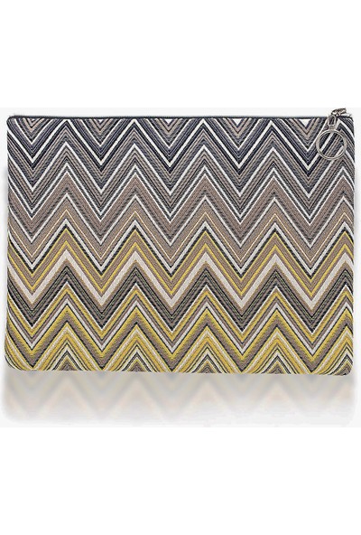 Zigzag Clutch Çanta