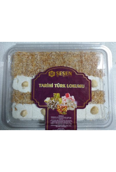 Şeşen Fındıklı Kadayıflı Tarihi Türk Lokumu 350 gr