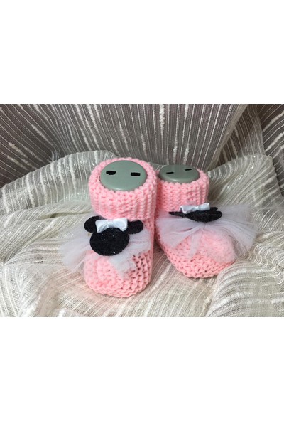 İki Kalp Butik Ikikalp Butik Bebek Tüllü Figürlü Triko Patik