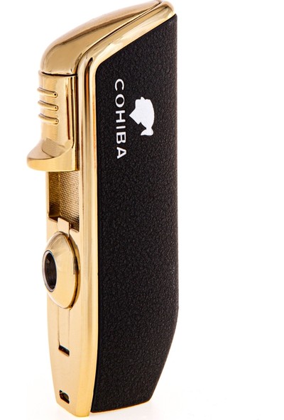 Cohiba 3 Pürmüz Alevli Siyah Puro Çakmağı DA13SY Cohiba 3 Pürmüz Alevli Siyah Puro Çakmağı DA13SY