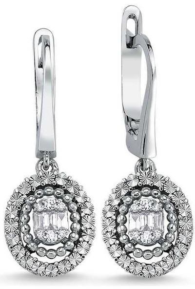 Luziana Pırlanta 0,13 Karat Fantezi Pırlanta Küpe