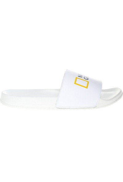 National Geographic Beyaz Erkek Terlik - Refos