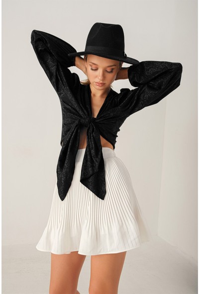 MyLove Pileli Mini Şort Etek MyLove Pileli Mini Şort Etek