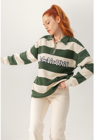 MyLove Bel Air Çizgili Sweatshirt