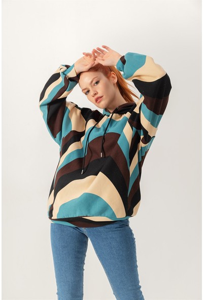 MyLove Illüzyon Kapüşonlu Sweatshirt