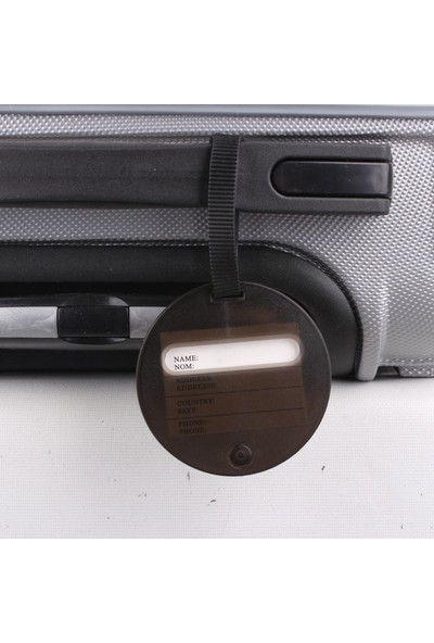 Bagacar Siyah V2 Valiz Isimliği Uçak Bagaj Etiketi