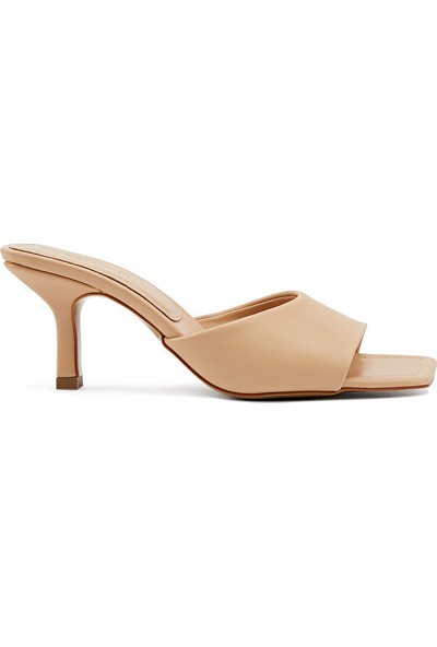 Sole Sisters Gılbert Topuklu Terlik - Bej Sole Sisters Gılbert Topuklu Terlik - Bej