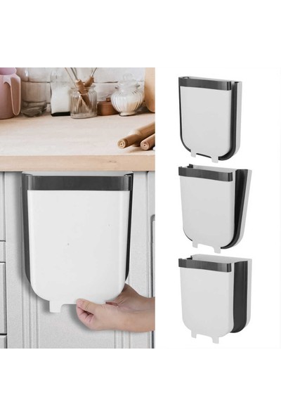 Mercan MRC-1288 Katlanır Çöp Kovası Beyaz Mercan MRC-1288 Katlanır Çöp Kovası Beyaz