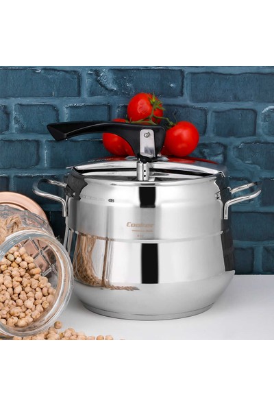 Cooker CKR-912 Lara 8 Lt 304 Kalite Klasik Düdüklü Tencere