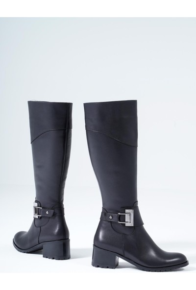 CZ London Deri Kadın Çizme Fermuarlı Lastikli Kışlık Bayan Ayakkabı CZ London Deri Kadın Çizme Fermuarlı Lastikli Kışlık Bayan Ayakkabı