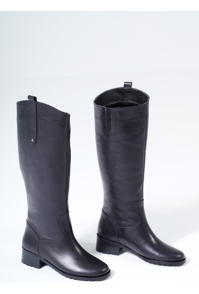 CZ London Deri Kadın Binici Çizmesi Fermuarsız Kışlık Bayan Ayakkabı CZ London Deri Kadın Binici Çizmesi Fermuarsız Kışlık Bayan Ayakkabı